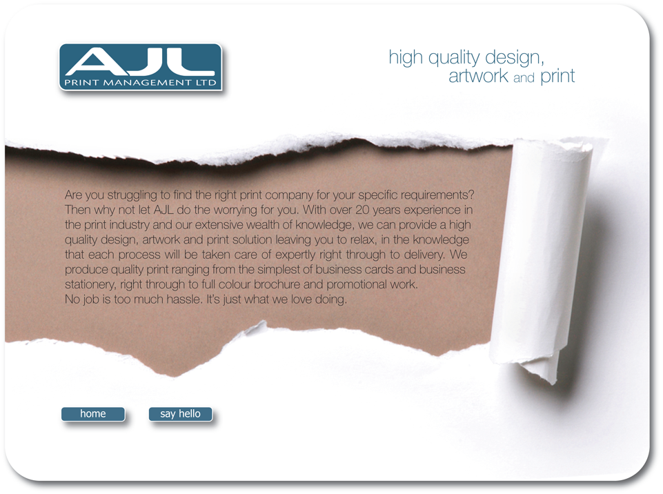 Welcome to AJL Print Management Ltd